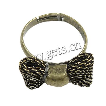 Iron Finger Ring with Brass Bowknot plated - Milky Way Jewelry